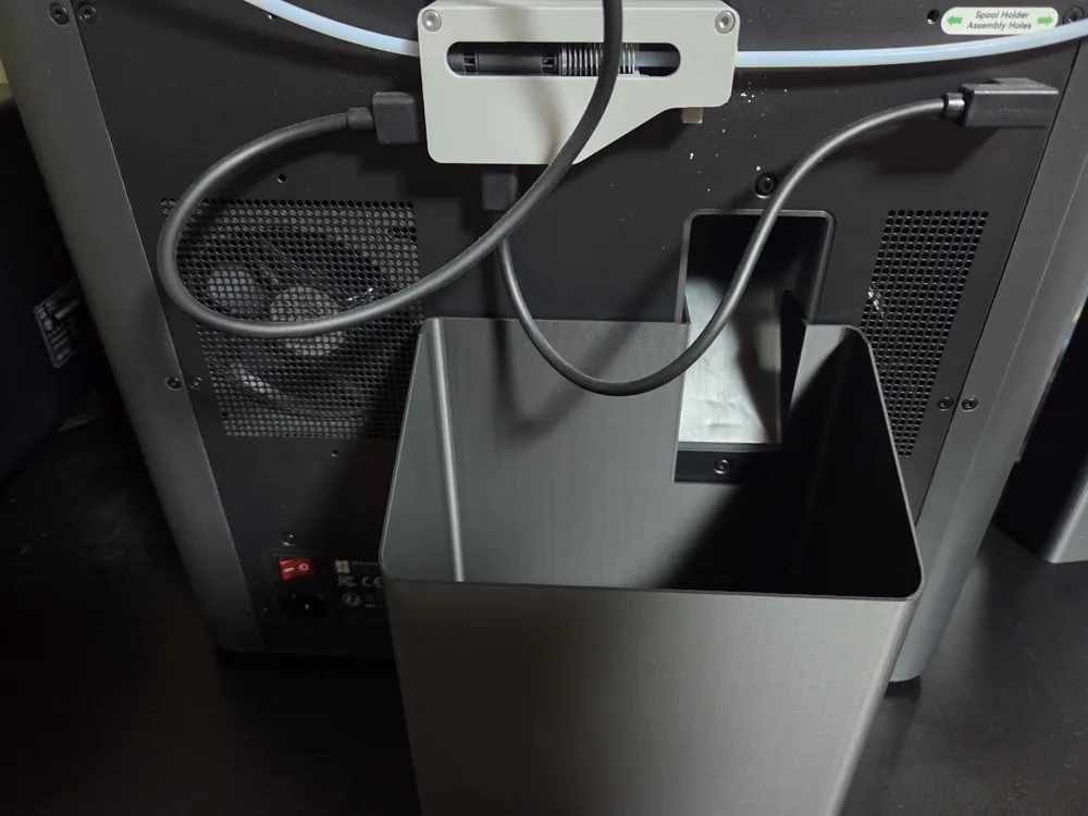 P1S/H2S Poop Chute Bin, Just Print, Just Put - Free 3D Print Model ...