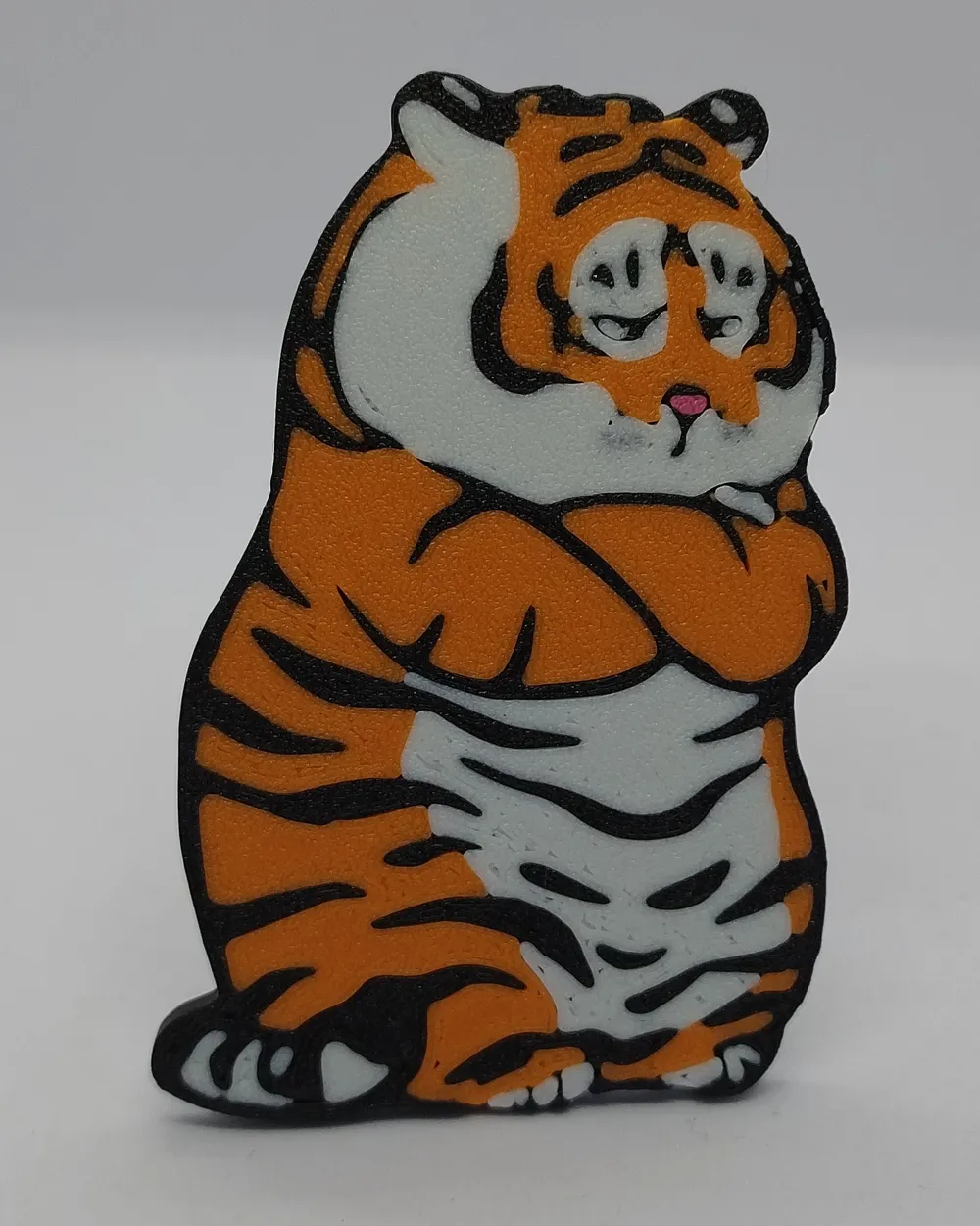 Fat Tiger Angry - Free 3D Print Model - MakerWorld