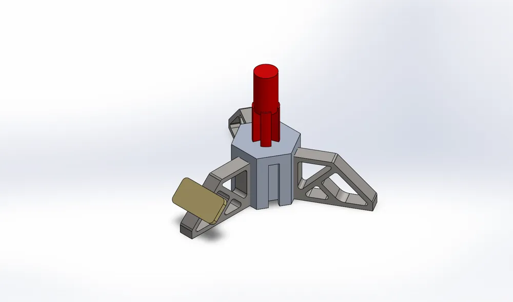 Model Rocket Display Stand (Base and Legs) - Free 3D Print Model ...