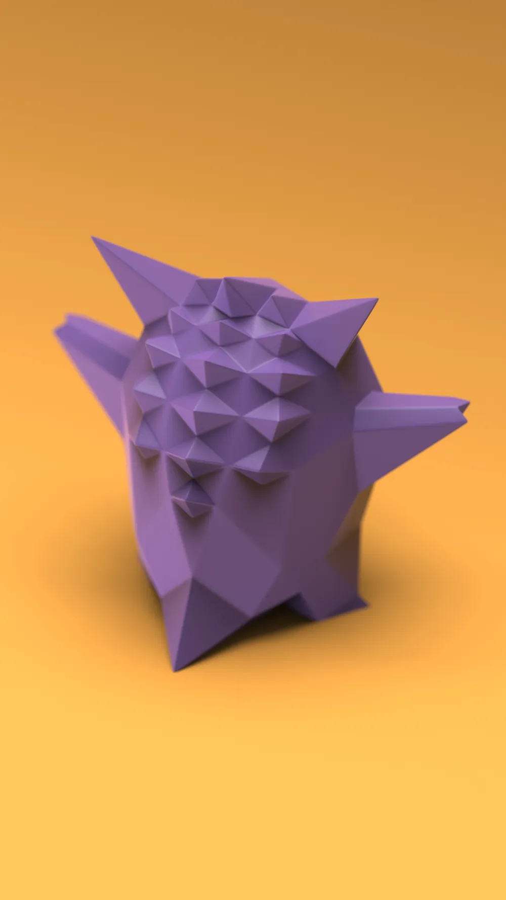 Low-poly Gengar by flowalistik MakerWorld: Download Free 3D Models
