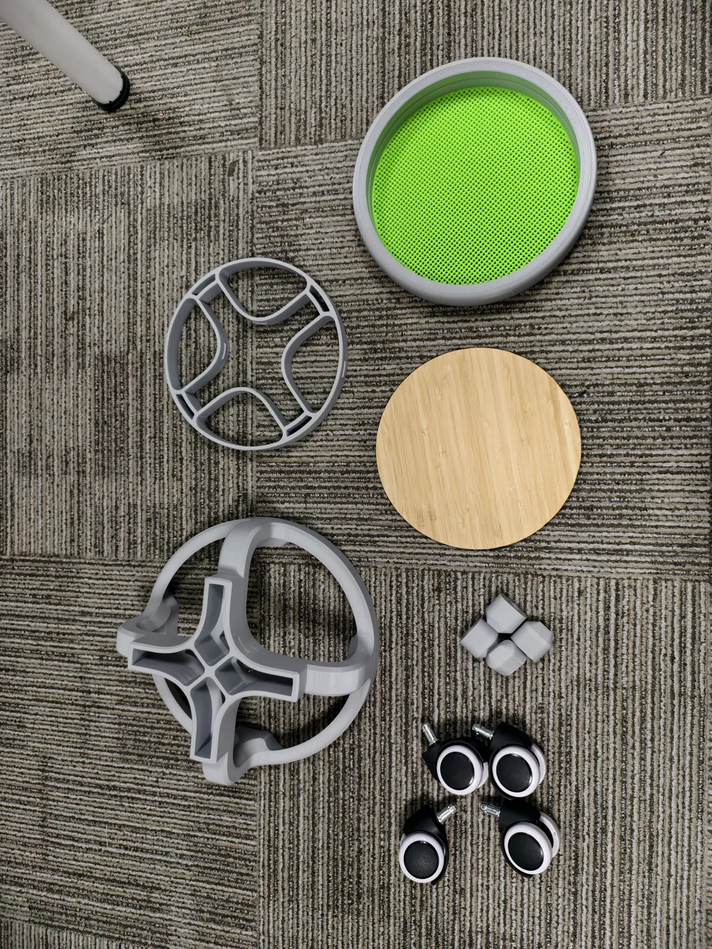 3D Printed Original Wheeled Small Stool - Free 3D Print Model - MakerWorld