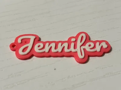 Jennifer 3d printed name keychain personalized - Free 3D Print Model ...