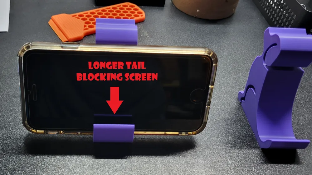 Dog Phone Holder w/ Short Tail Remixed by Straker78MakerWorld: Download ...
