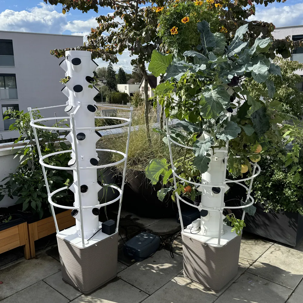 Vertical Garden - Large Hydroponic Vegetable Tower - Free 3D Print ...