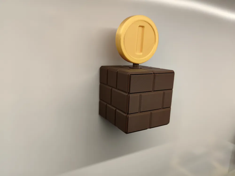 Mario Block Magnetic Storage Box - Free 3D Print Model - MakerWorld