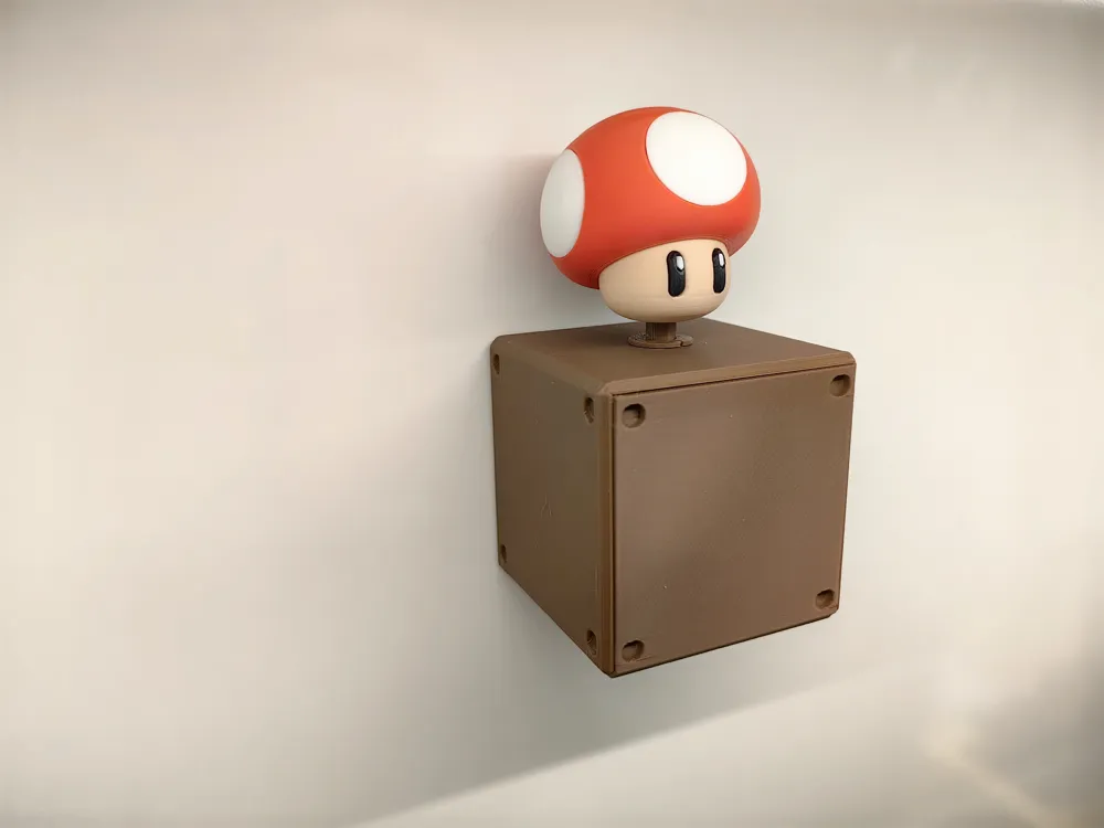 Mario Block Magnetic Storage Box - Free 3D Print Model - MakerWorld