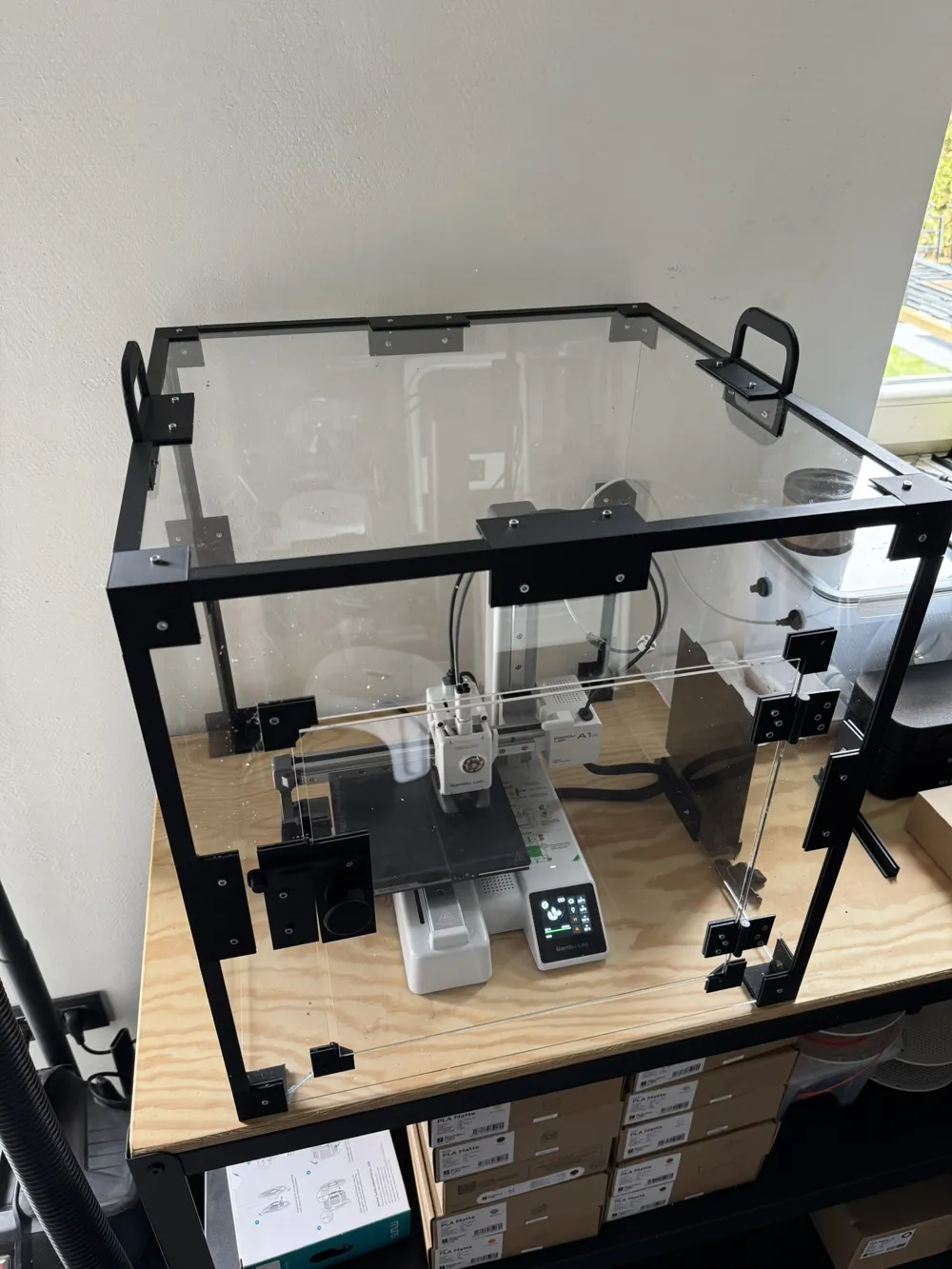 (v2) A1 mini enclosure (with plexi) by rafbanaan MakerWorld: Download ...