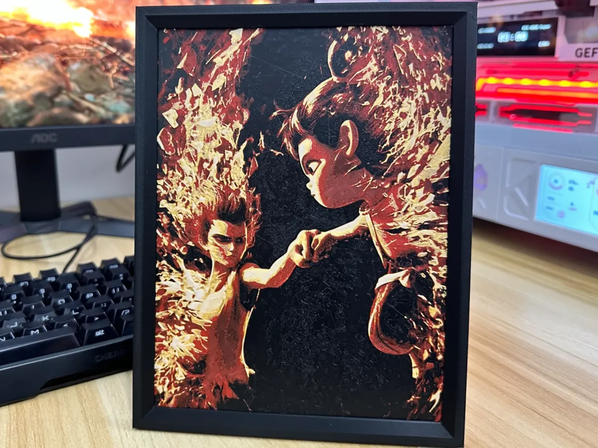 Nezha 3D Color Lithophane Photo With/Without AMS - Free 3D Print Model ...
