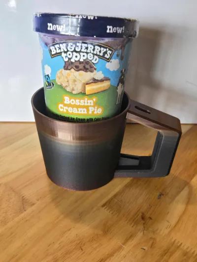 Ben and Jerry's holder by johnsrestoandfab MakerWorld: Download Free 3D ...