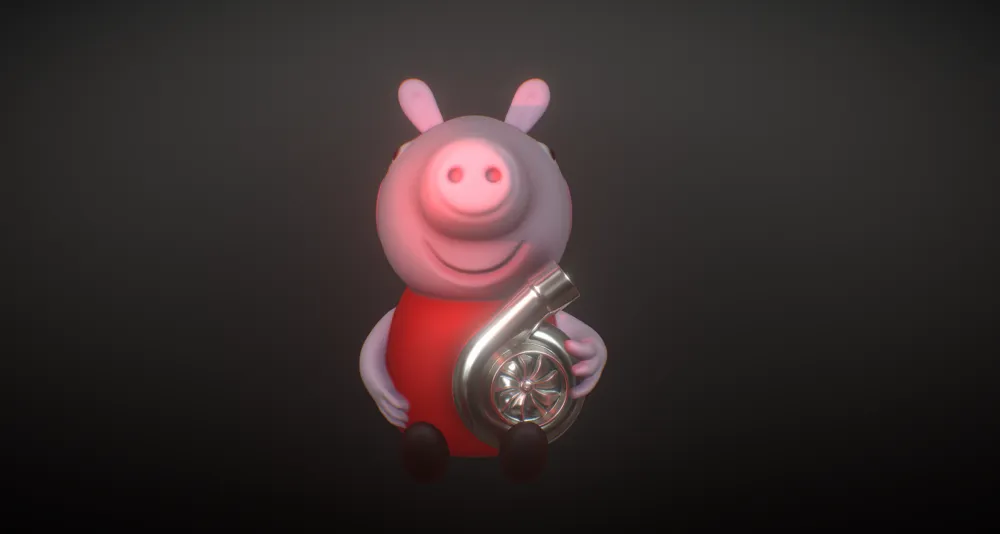 Peppa Pig TURBO – Kostenloses 3D-Druckmodell – MakerWorld