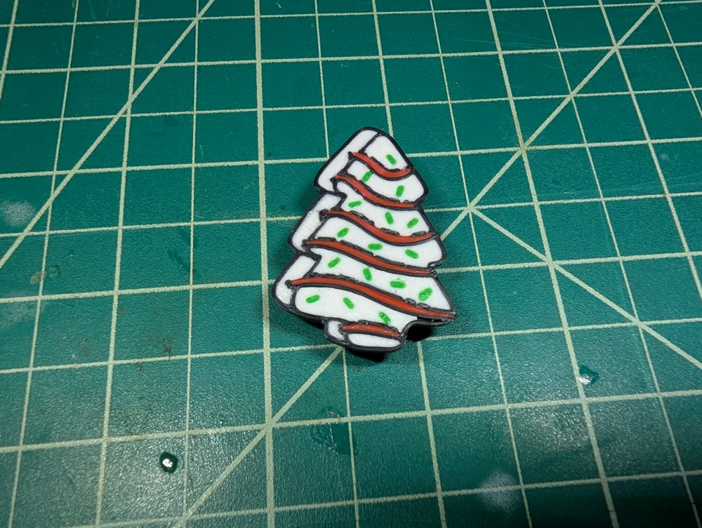 Christmas Tree Cake Croc Shoe Charm (Jibbitz) - Free 3D Print Model ...