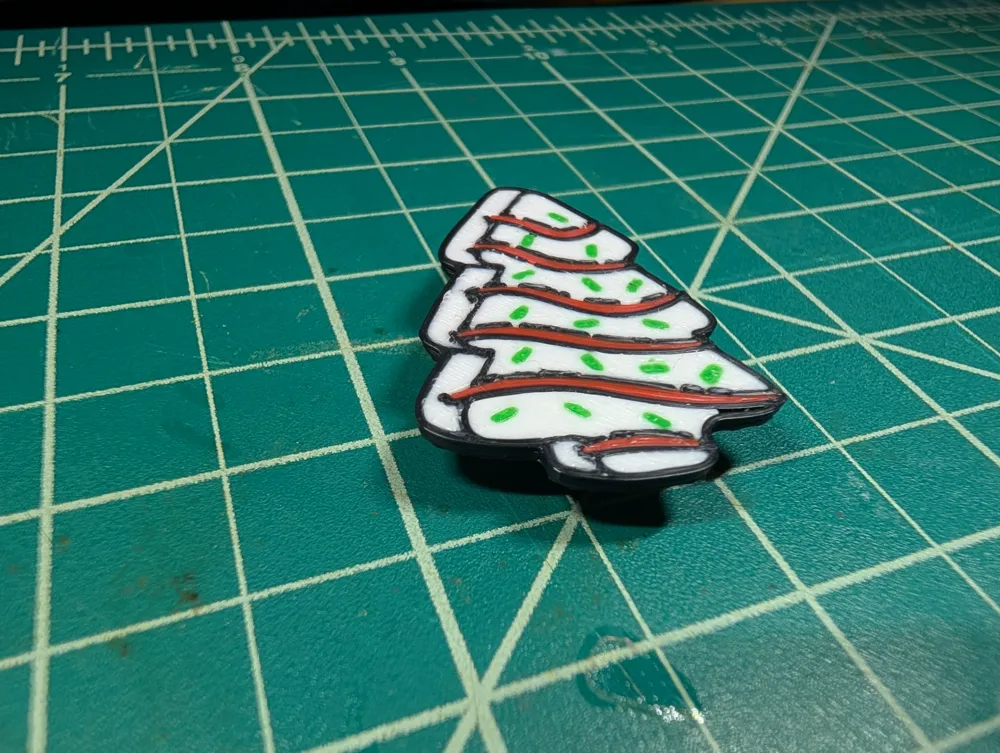 Christmas Tree Cake Croc Shoe Charm (Jibbitz) - Free 3D Print Model ...