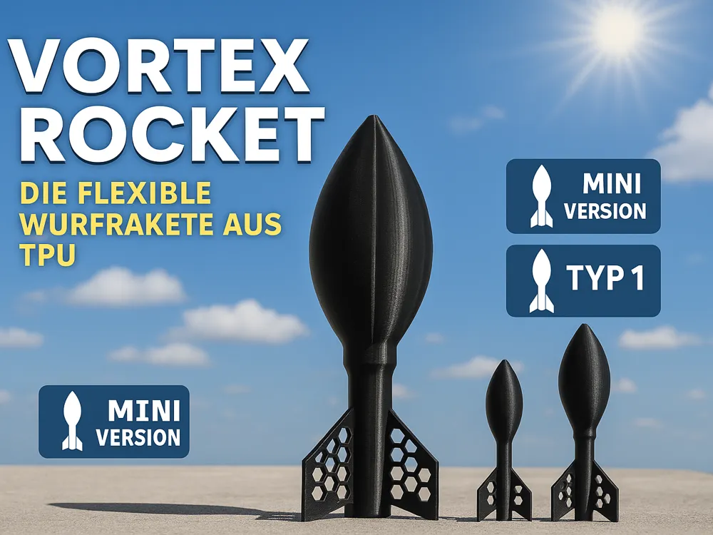 Rocket Nerf Vortex by KK Print MakerWorld: Download Free 3D Models