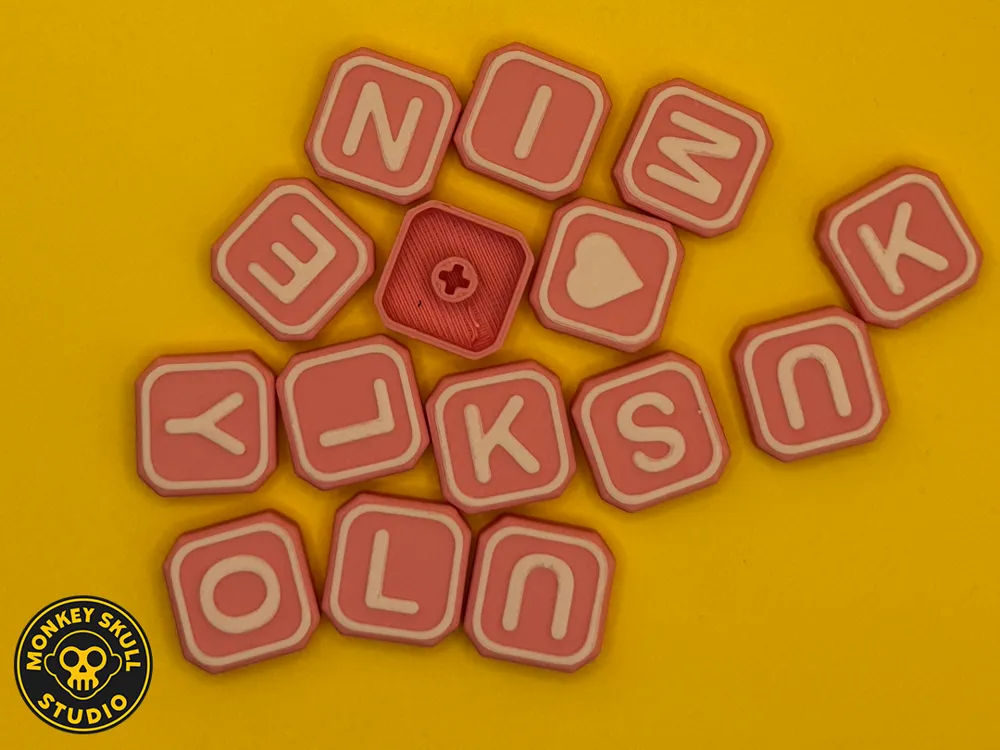 Flexi Keycap Clicker Fidget Keychain - Free 3D Print Model - MakerWorld