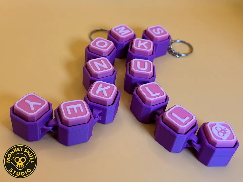 Flexi Keycap Clicker Fidget Keychain - Free 3D Print Model - MakerWorld