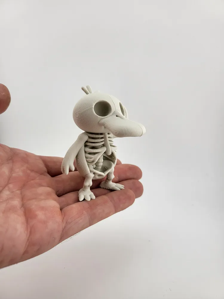 Psyduck Skeleton Figure Kawaii Pokémon Style cute - Free 3D Print Model ...