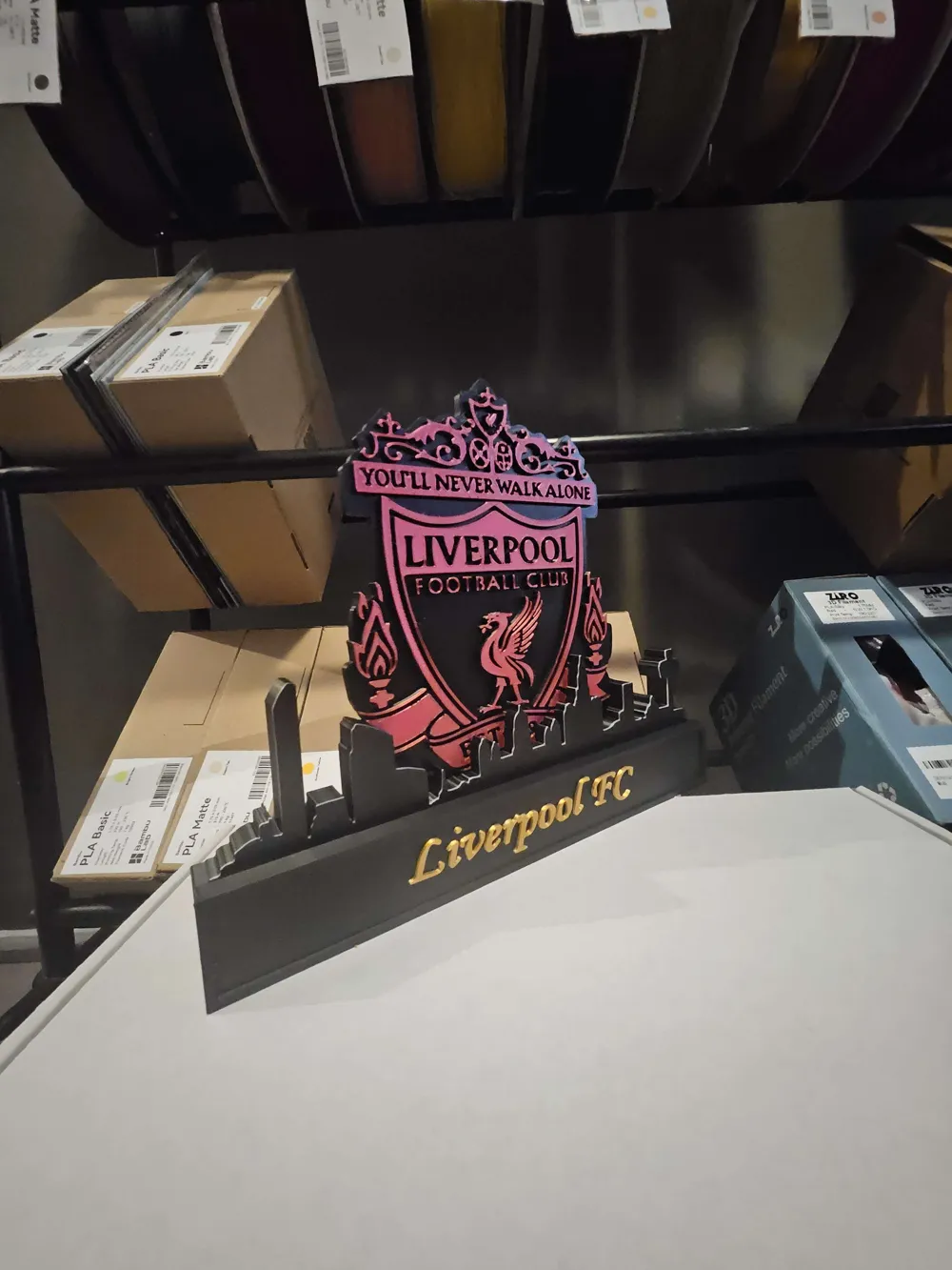Liverpool FC with skyline of Liverpool by Jessie_3d_art MakerWorld ...