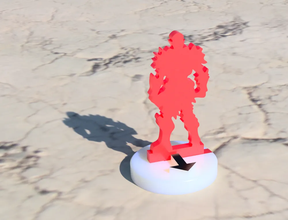 Bad Guy Token : Fast Flat DnD Minis with Trackers by brad.herman ...