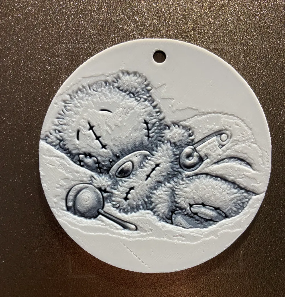 tatty teddy bauble - Free 3D Print Model - MakerWorld
