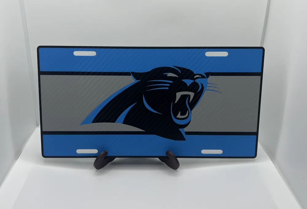 NFL Team License Plate - Carolina Panthers by Jandaa - MakerWorld