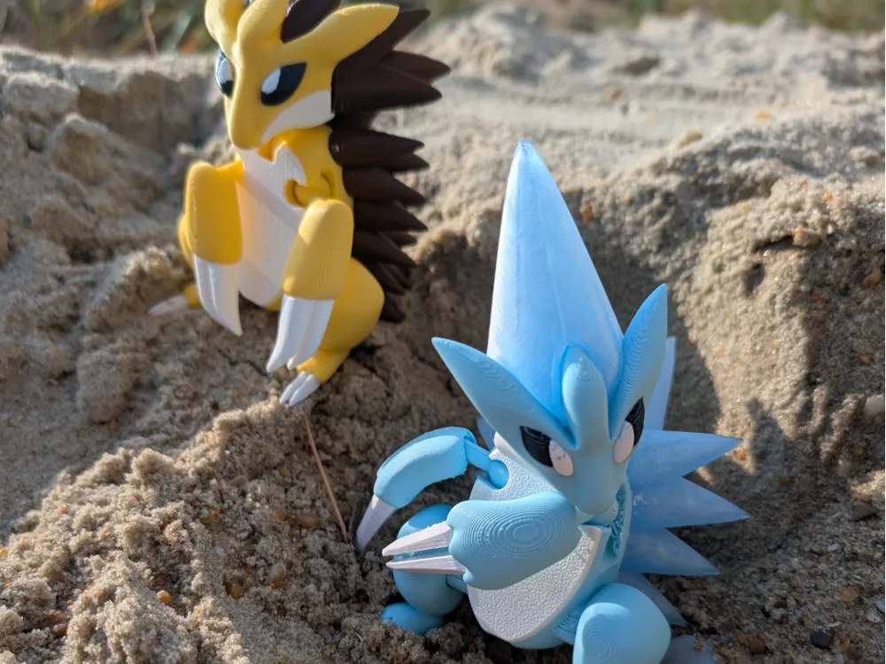 Articulated Sandslash (Kanto and Alola forms) - Free 3D Print Model ...
