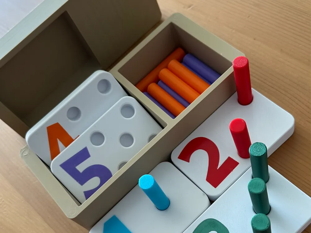 Números al estilo Montessori con caja por CutMaster MakerWorld ...