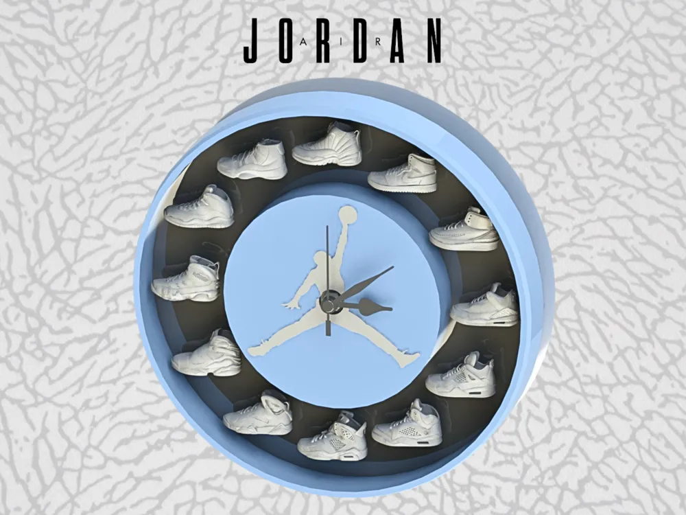 The Jordan Clock - Free 3D Print Model - MakerWorld