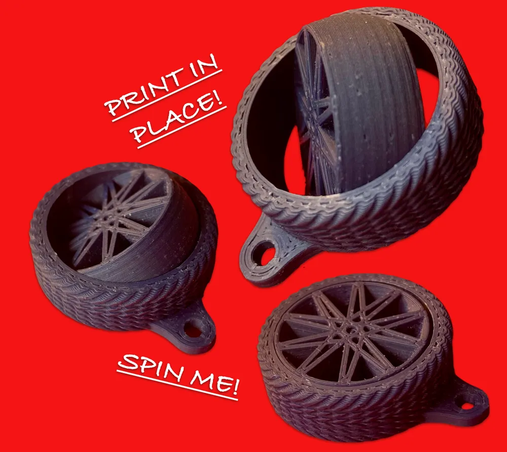 SPINNY WHEEL! - Print in Place by Gloster Gladiator - MakerWorld
