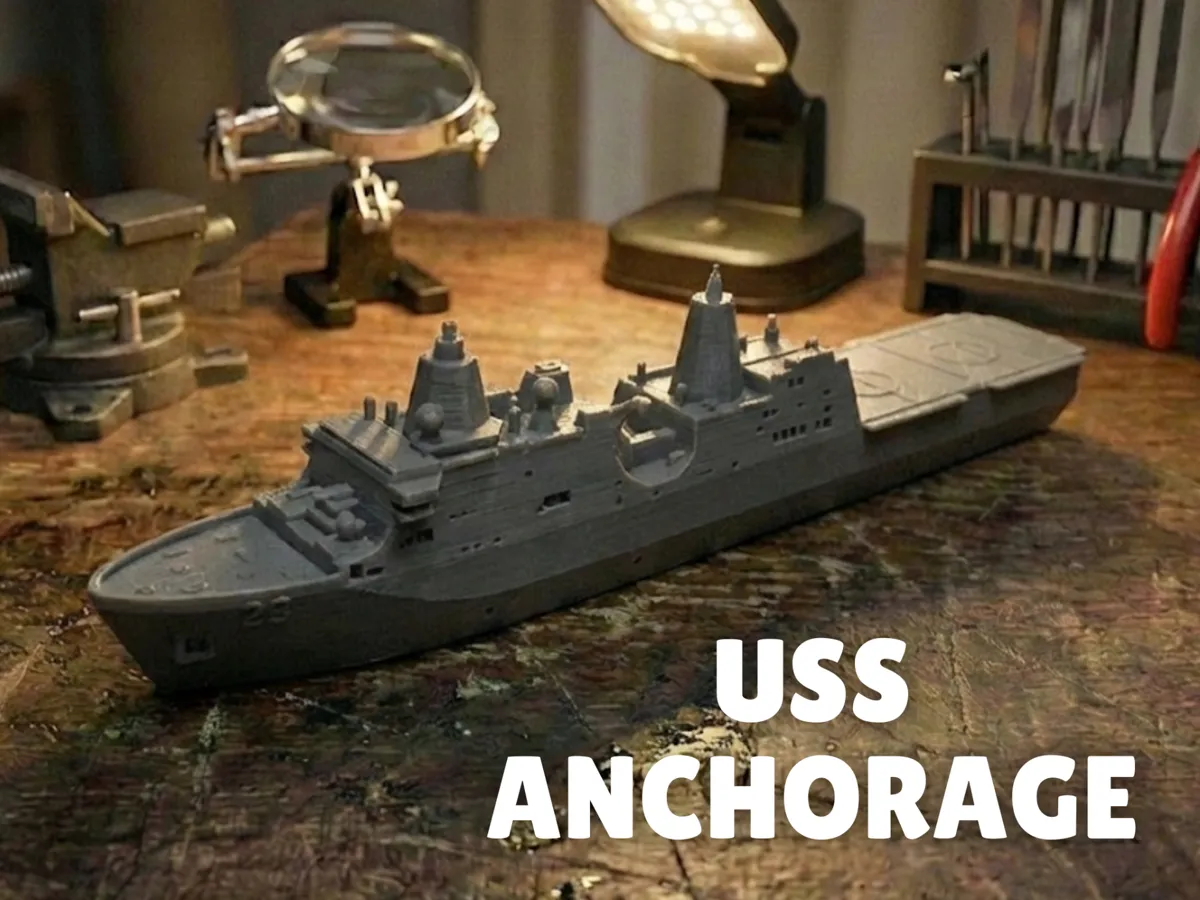 USS Anchorage (LPD-23) - Simplified Miniature - Free 3D Print Model ...