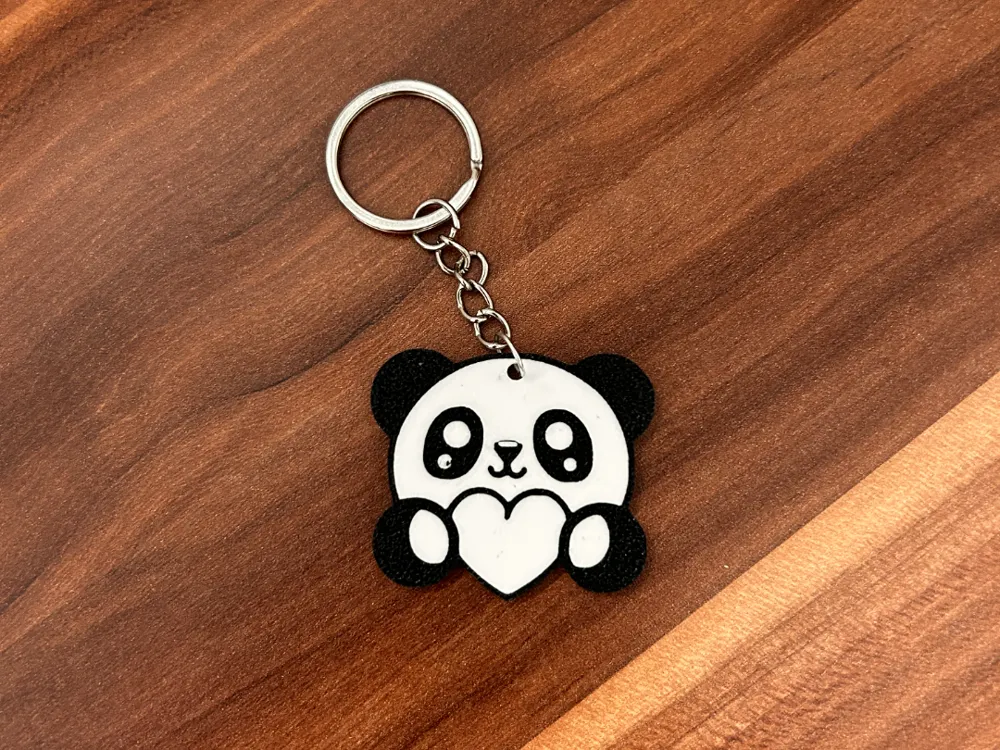 Cute Panda keychain - Free 3D Print Model - MakerWorld