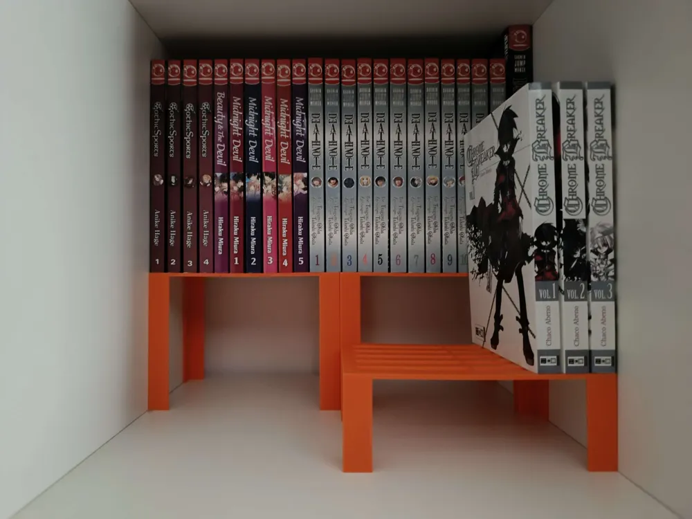 Manga Book Riser for IKEA Kallax - Free 3D Print Model - MakerWorld