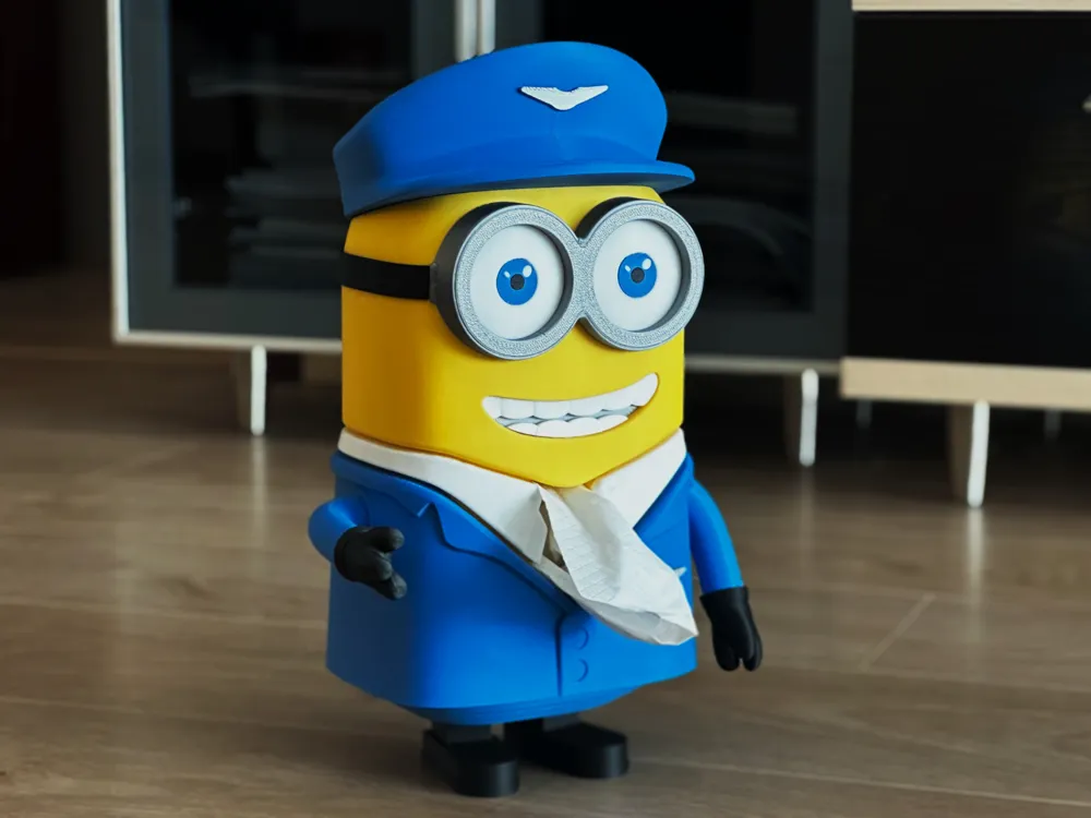 Lego Minion Collaboration Tissue Box by WiSeGearDad - MakerWorld