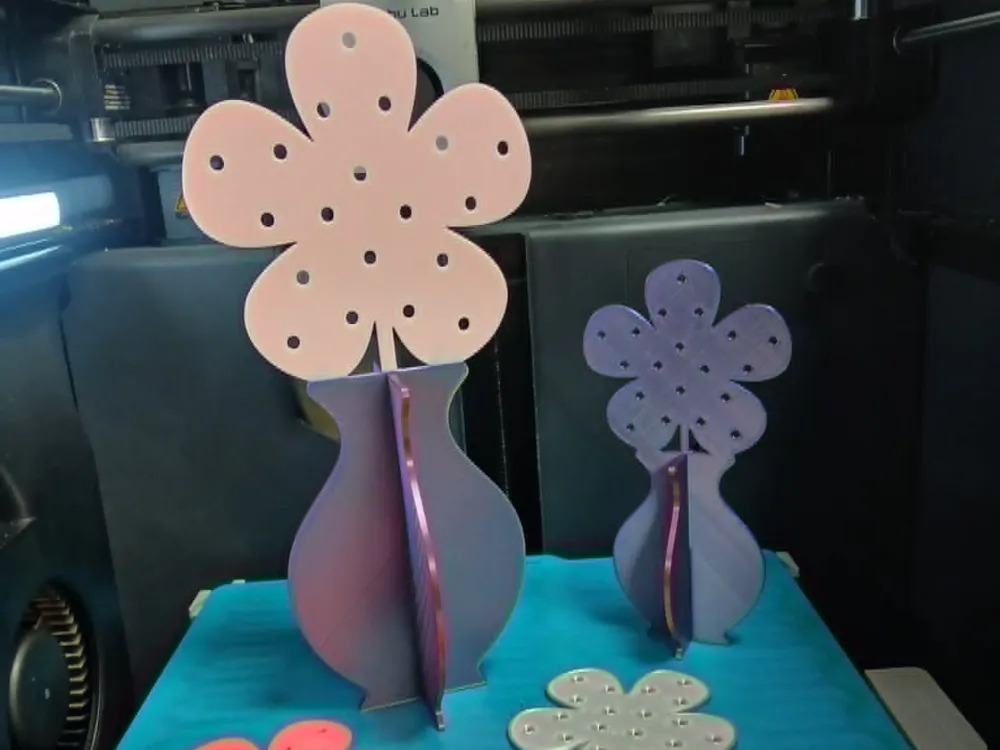 Flower Holder Handpicked Flower Display Stand - Free 3D Print Model ...
