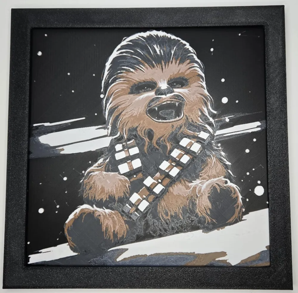 Chibi Chewbacca Hueforge by LoFi Layers MakerWorld: Download Free 3D Models