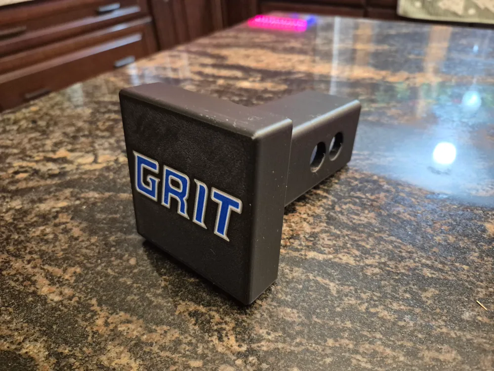 Detroit Lions Grit Trailer hitch cover by Monkey Brains MakerWorld ...