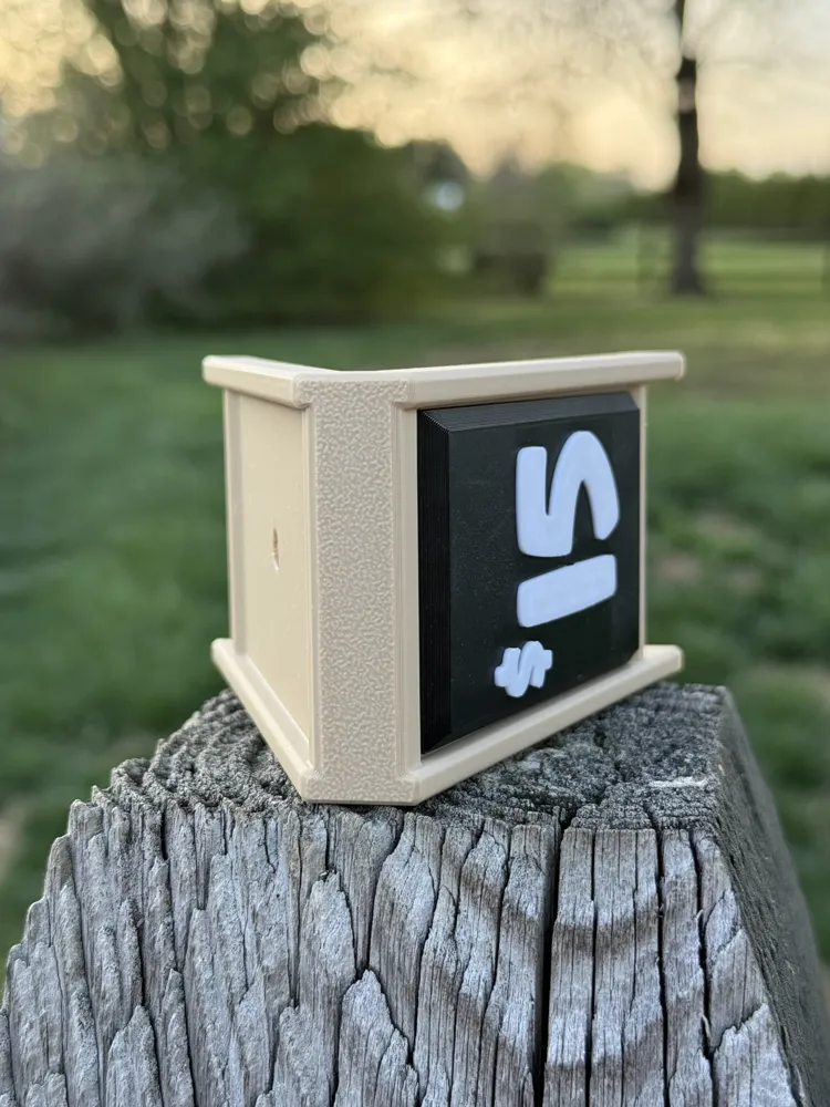 Mini A-Frame sign with replaceable magnetic insert - Free 3D Print ...