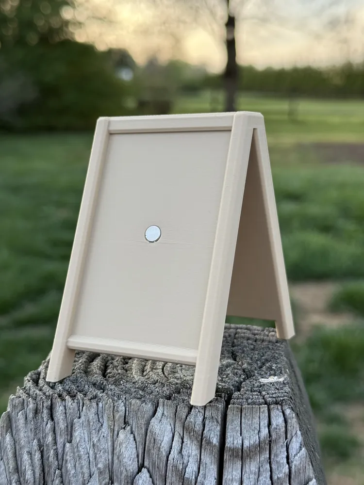 Mini A-Frame sign with replaceable magnetic insert - Free 3D Print ...
