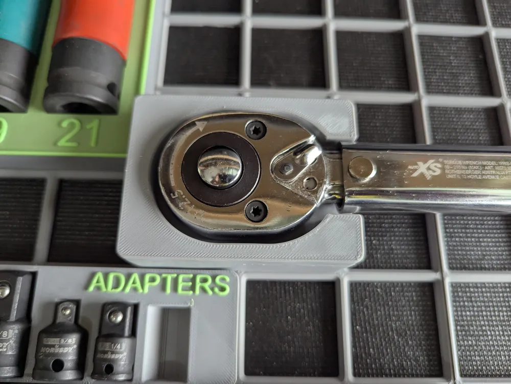Gridfinity - Generic 1/2" Torque Wrench Holder by lil_weg MakerWorld ...