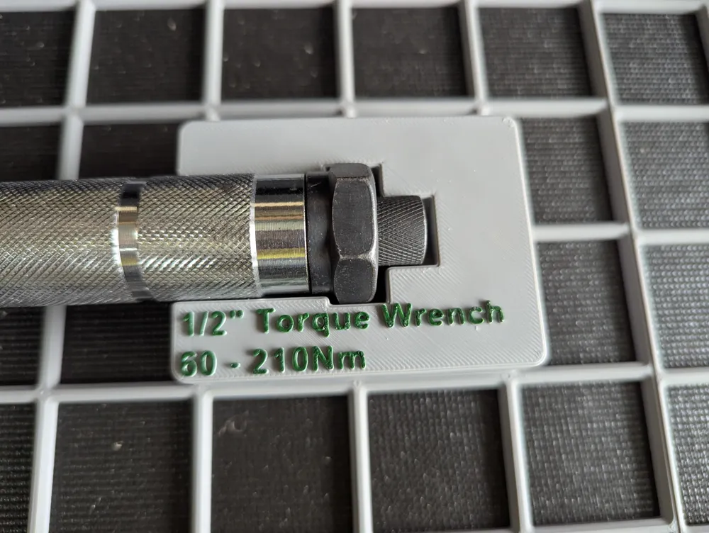 Gridfinity - Generic 1/2" Torque Wrench Holder by lil_weg MakerWorld ...