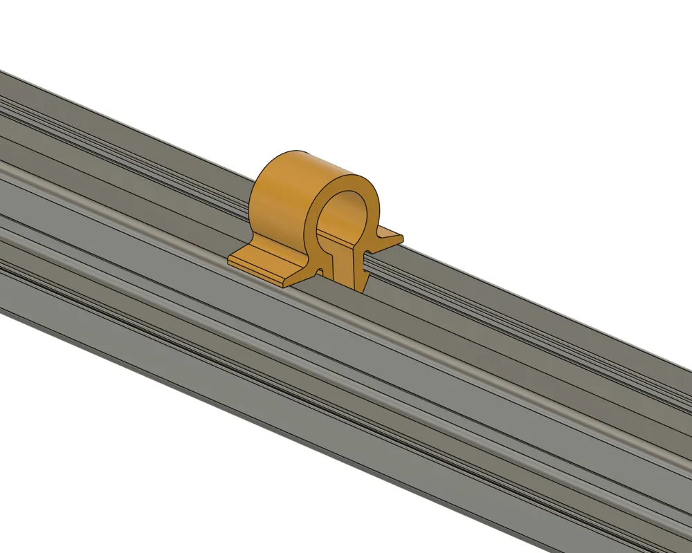 Aluminium Extrusion Cable Clips - Free 3D Print Model - MakerWorld