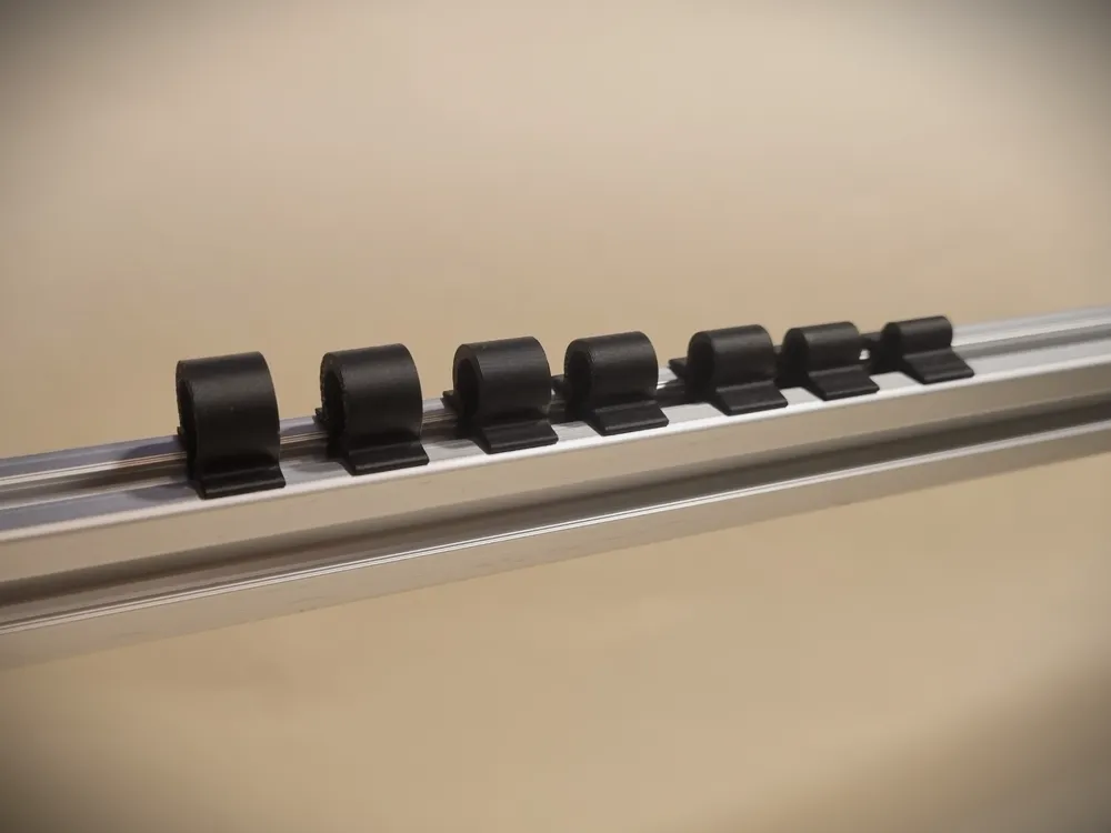 Aluminium Extrusion Cable Clips - Free 3D Print Model - MakerWorld