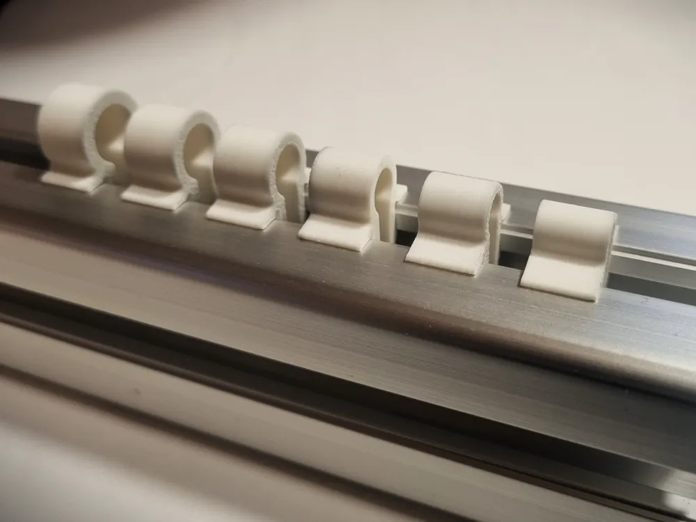 Aluminium Extrusion Cable Clips - Free 3D Print Model - MakerWorld