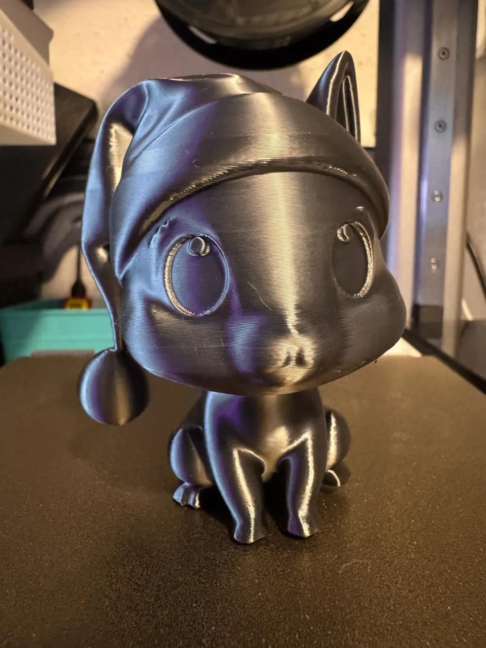 Gatito adorable con gorro navideño y ojos grandes por Frank_druckt_3D_auf_TikTok MakerWorld ...