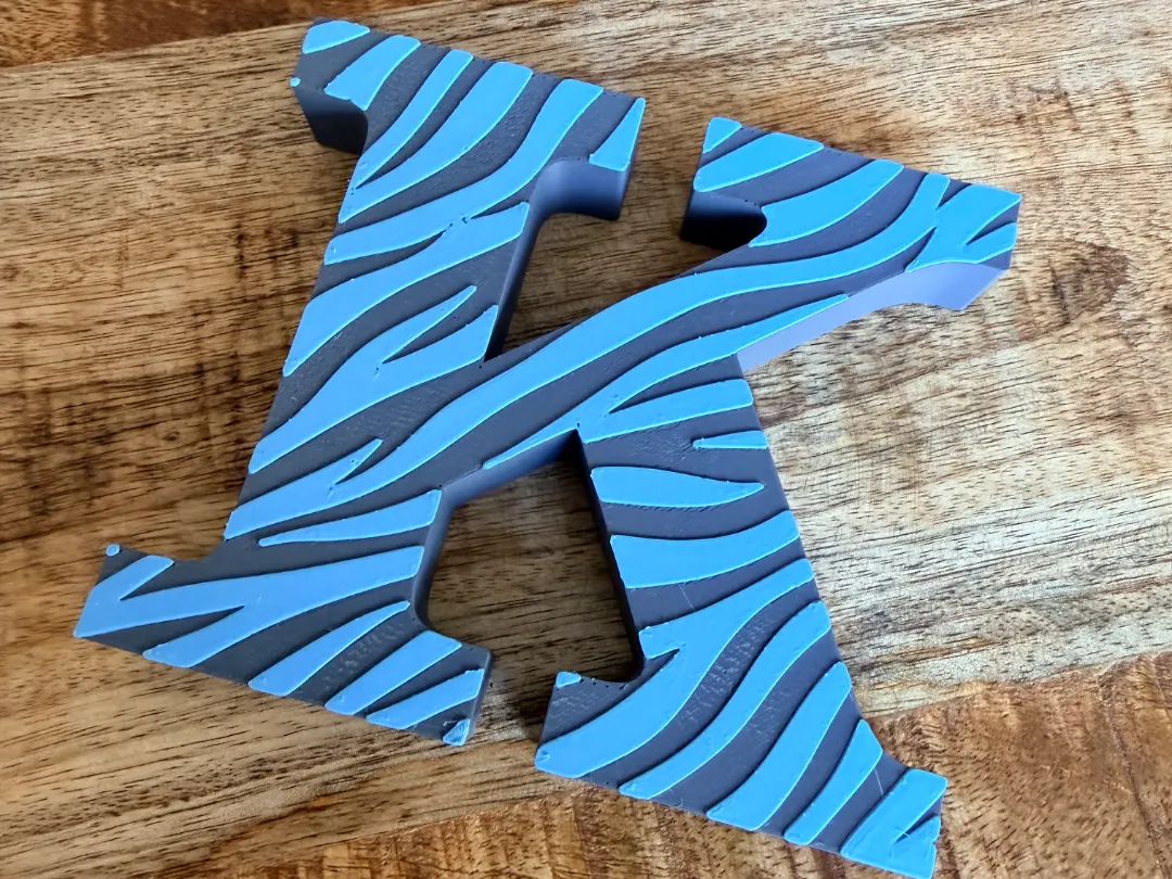 Alphabet Letters A–Z & “&” – Zebra Pattern - Free 3D Print Model ...