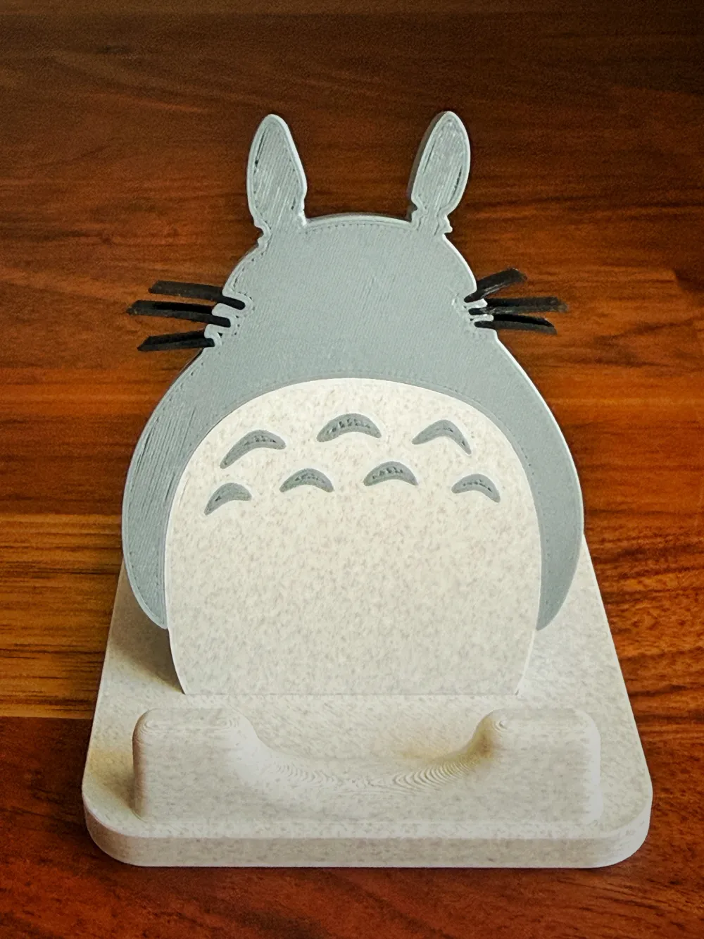 Cute Totoro Phone Stand - Free 3D Print Model - MakerWorld