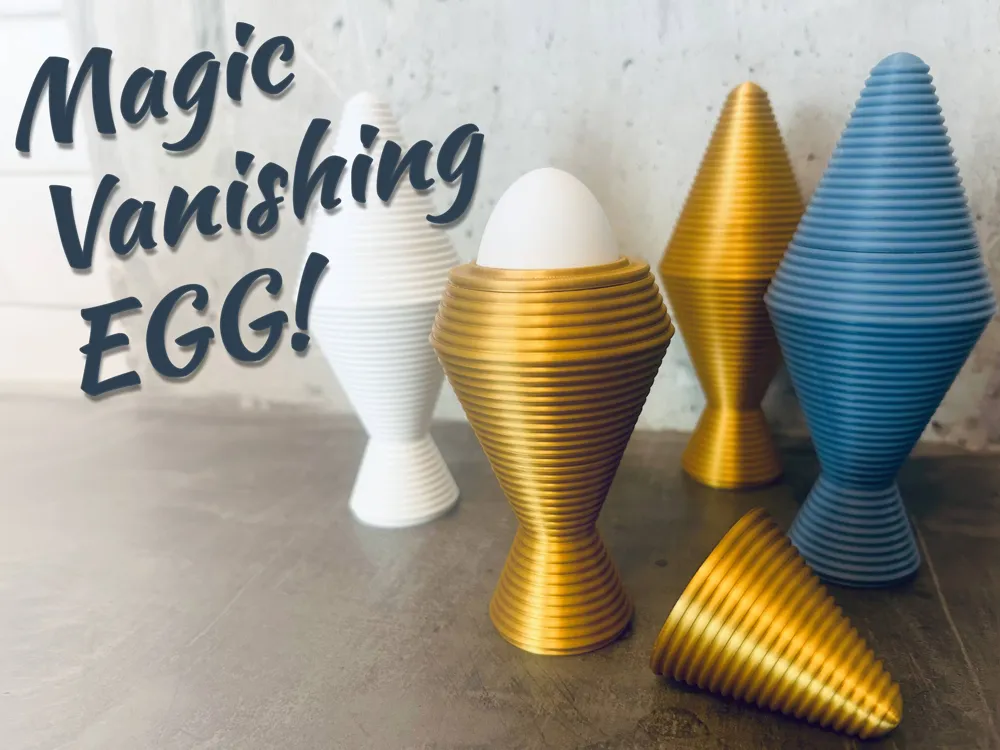 Magic Vanishing Egg Trick - Free 3D Print Model - MakerWorld