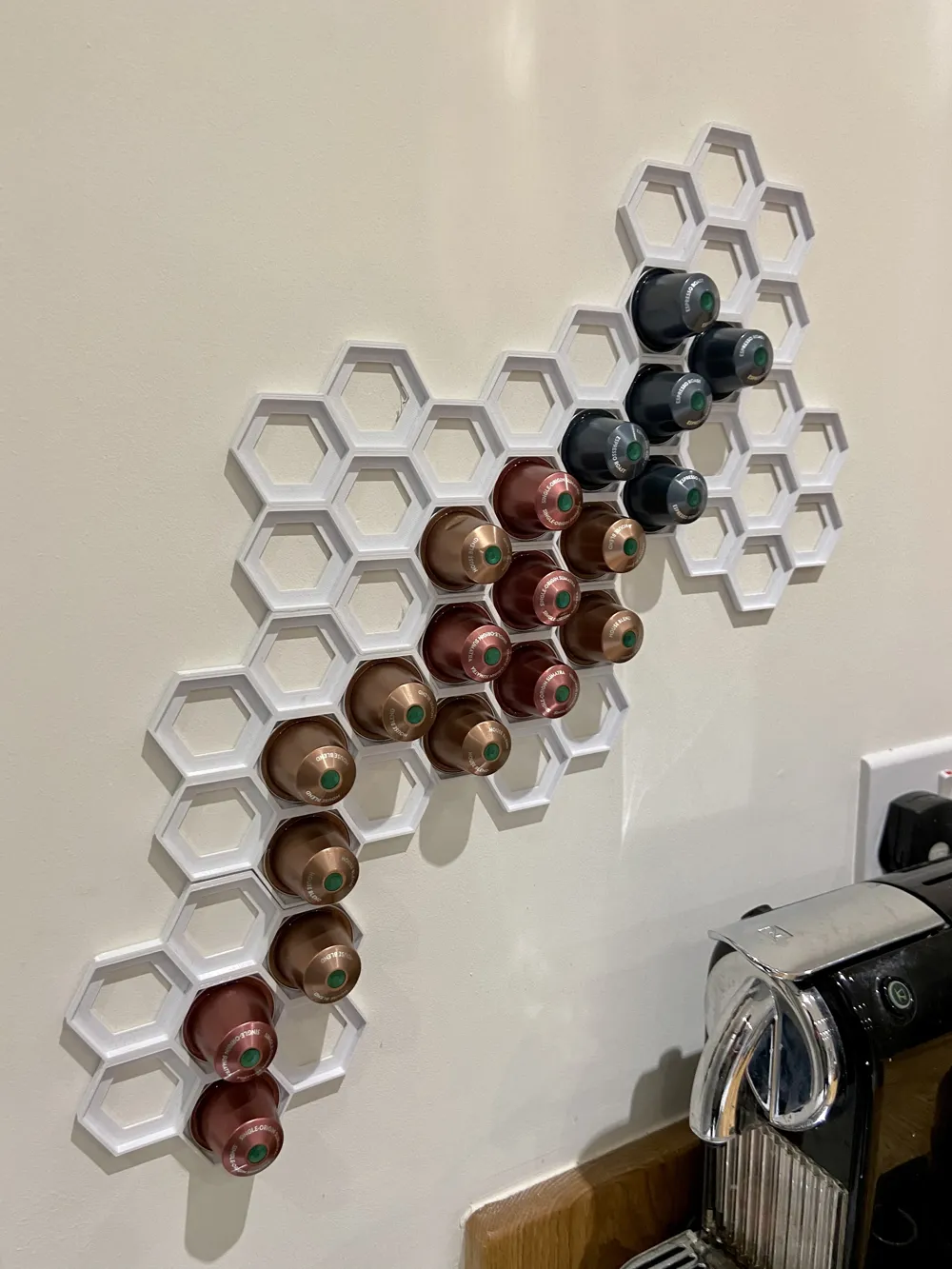 Modular Hexagon Nespresso Original Capsule Holder - Free 3D Print Model ...
