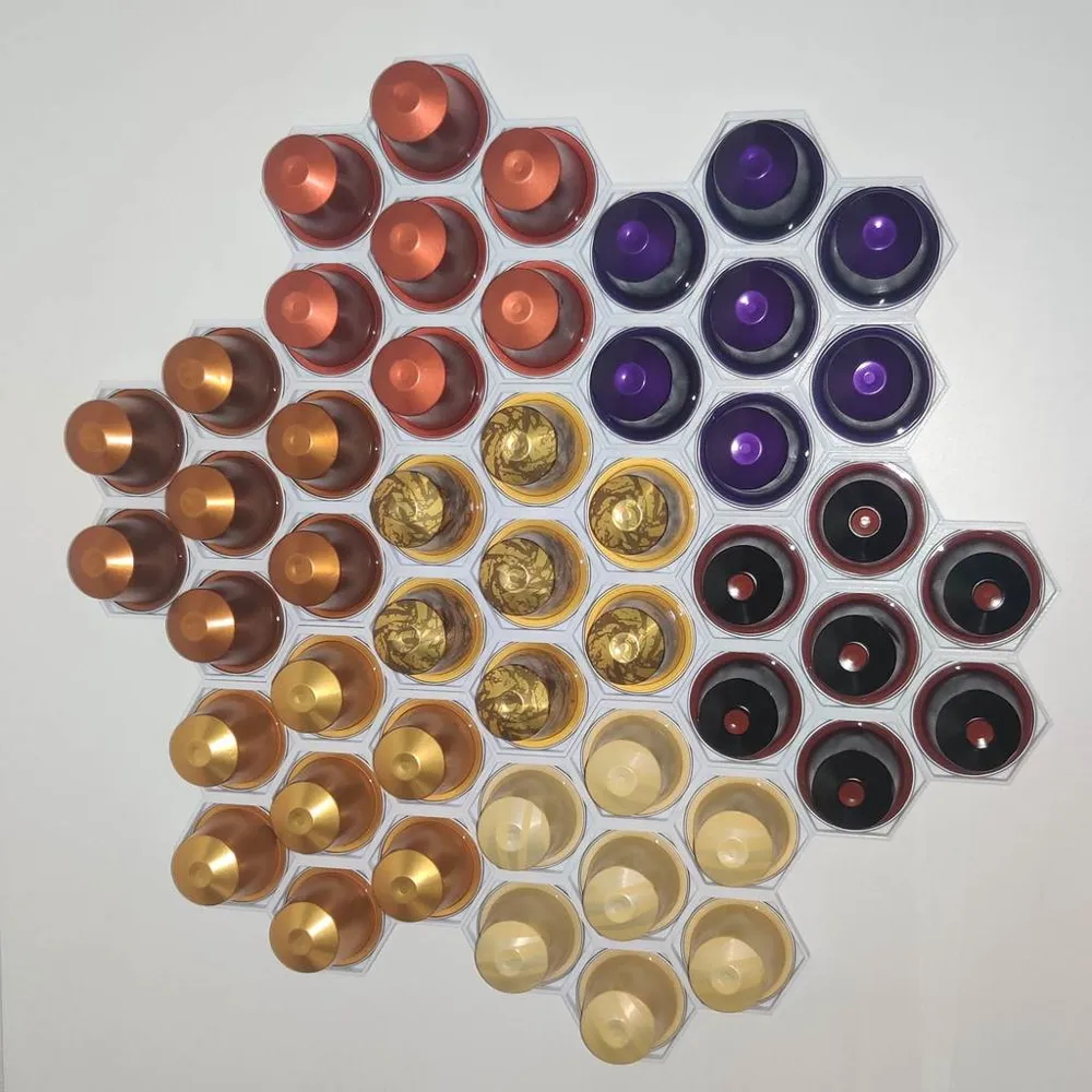 Modular Hexagon Nespresso Original Capsule Holder - Free 3D Print Model ...