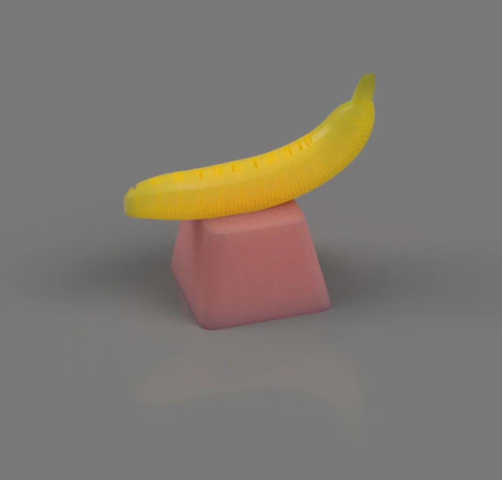 Banana Scale Cherry MX key cap by Ryxxi_makes - MakerWorld