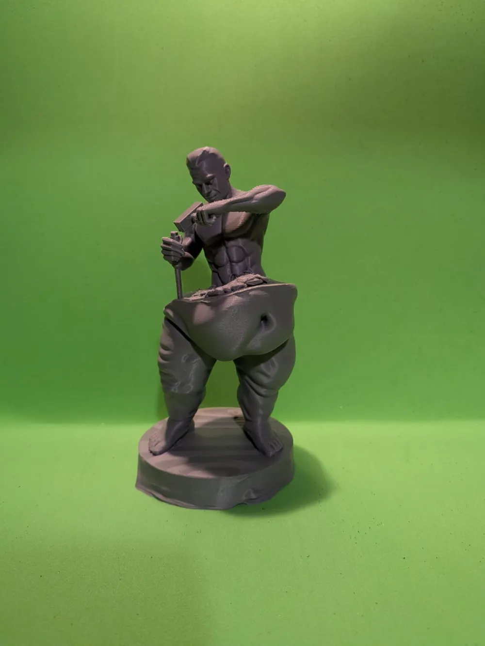 Motivational Statue - Fat Man - Free 3D Print Model - MakerWorld